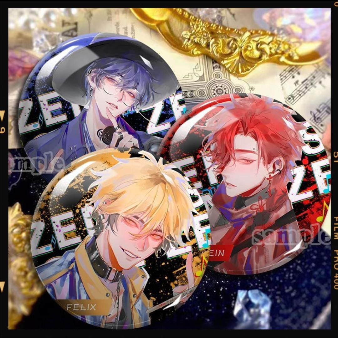 Link Click Vein Xia Fei Liu Xiao Badge Set, 58mm Double Sparkle Enamel ...