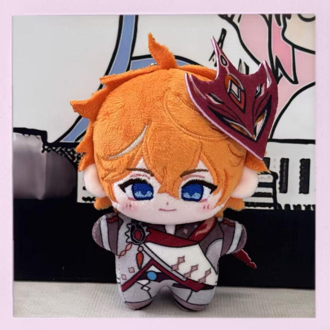 Genshin Impact Fan-made Plush Doll Keychain - Kaeya Tartaglia Hu Tao ...