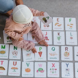 Food Alphabet Flashcards | Foodie Themed ABC Flash Cards Perfect for ...