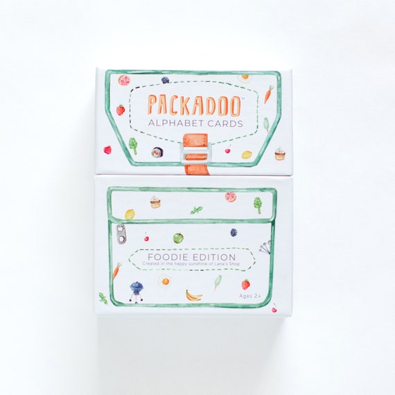 Food Alphabet Flashcards Foodie Themed ABC Flash Cards - Etsy