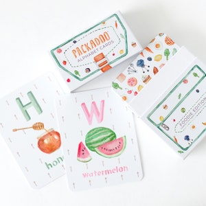 Food Alphabet Flashcards | Foodie Themed ABC Flash Cards Perfect for ...