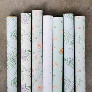 Fresh Spring Poppy Flower Gift Wrap - Illustrated Botanic, Everyday ...