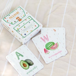 Food Alphabet Flashcards | Foodie Themed ABC Flash Cards Perfect for ...