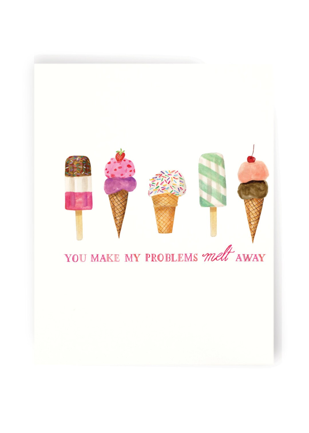 Ice Cream Illustration Art Print - Illustrated Feel Good, 8x10 ...