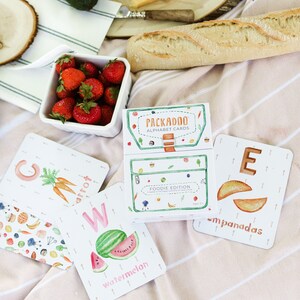 Food Alphabet Flashcards | Foodie Themed ABC Flash Cards Perfect for ...