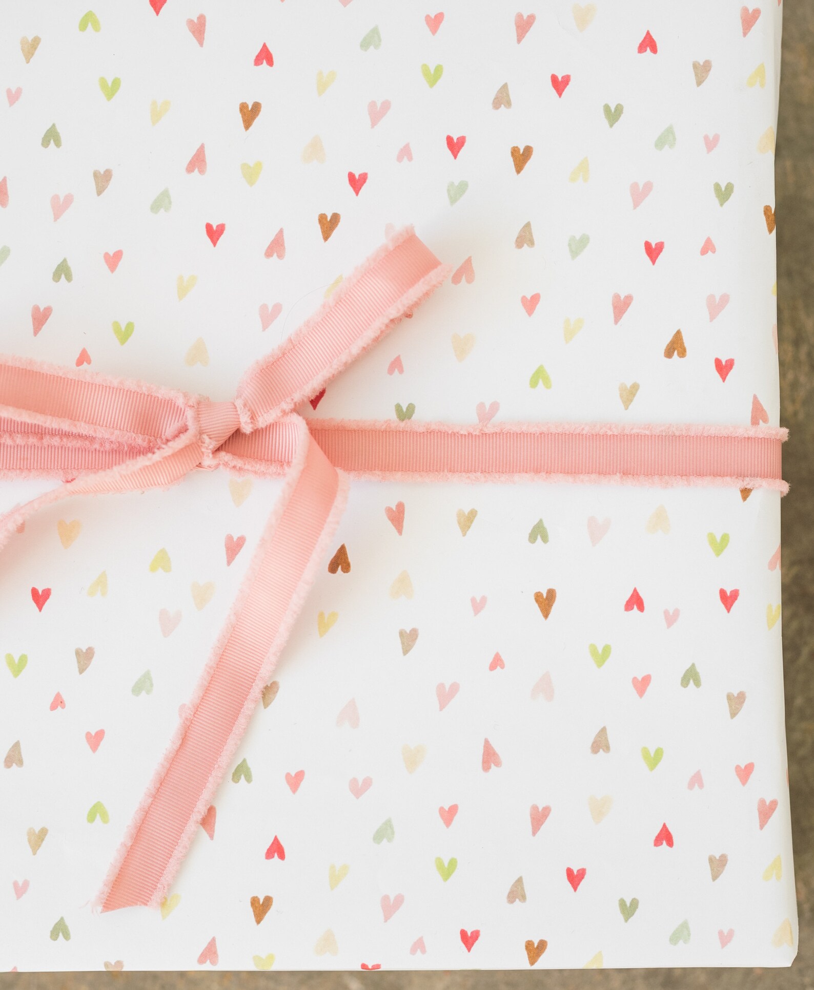 Mini Hearts Pattern Gift Wrap - Illustrated Everyday, Special Occasion ...