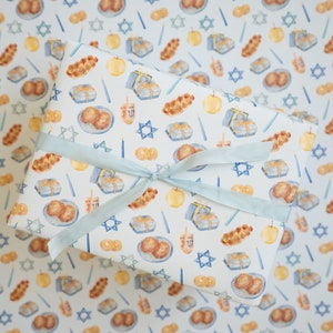 Happy Hanukkah Wrapping Paper: Hanukkah Gift Wrap Sheets - Etsy