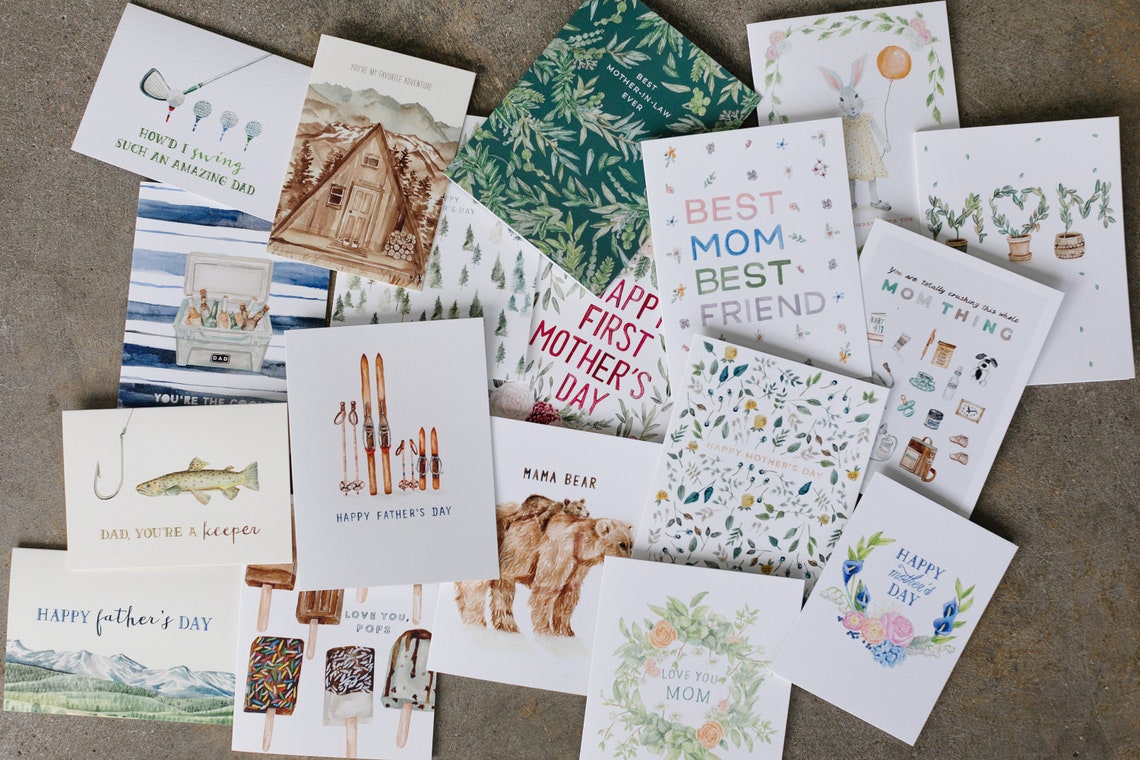 My Favorite Adventure Cabin Greeting Card Illustrated | Etsy