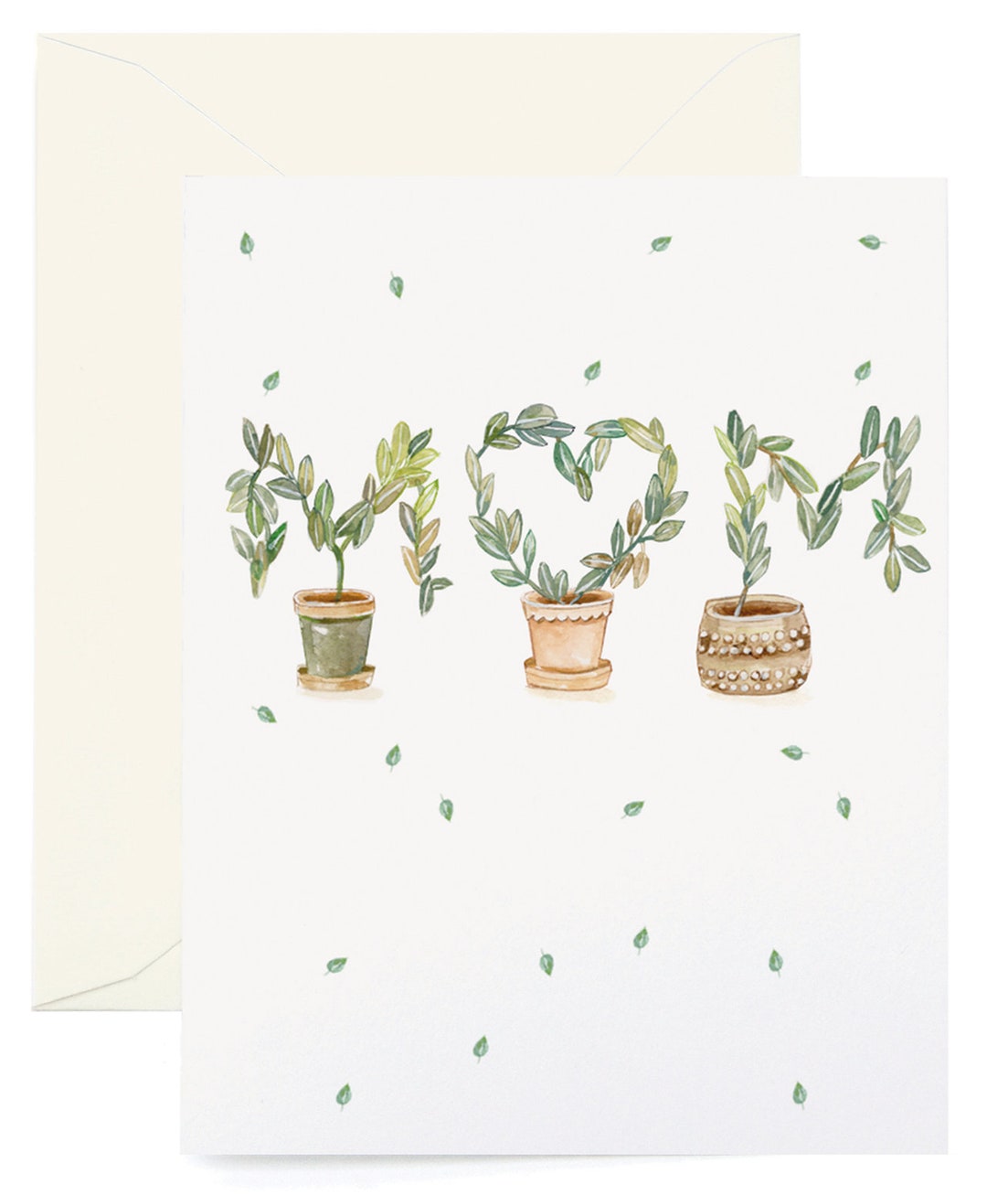 Happy Mother's Day Planter Greeting Card Illustrated Mom Card With ...