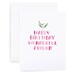 Pink Flower Happy Birthday Card Illustrated Celebration, Friendship ...