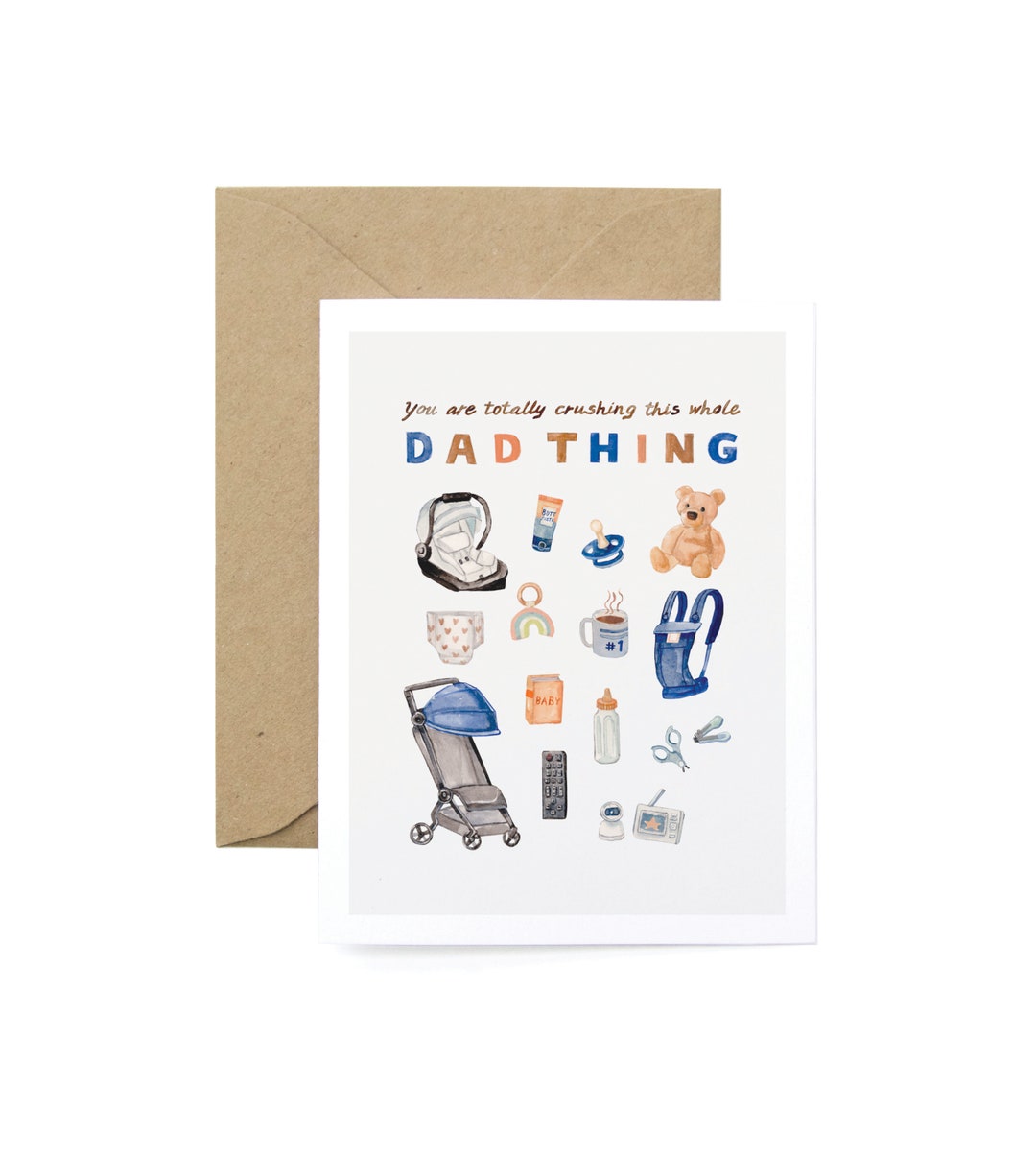 First Father's Day Card for New Dad, New Father's Day Card, Father's ...