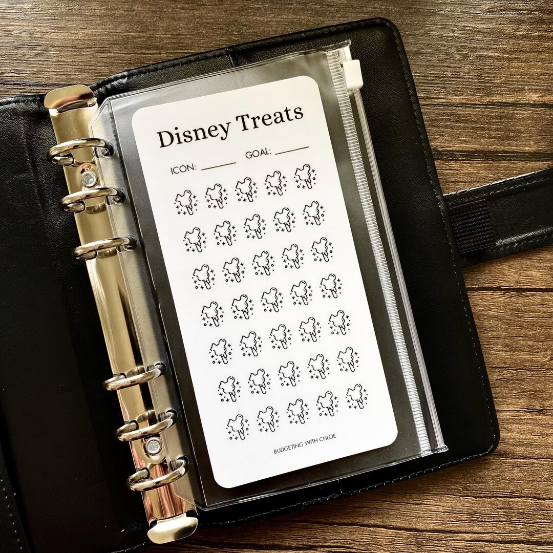 Disneyland Disney Treats Savings Tracker Reusable Laminated - Etsy