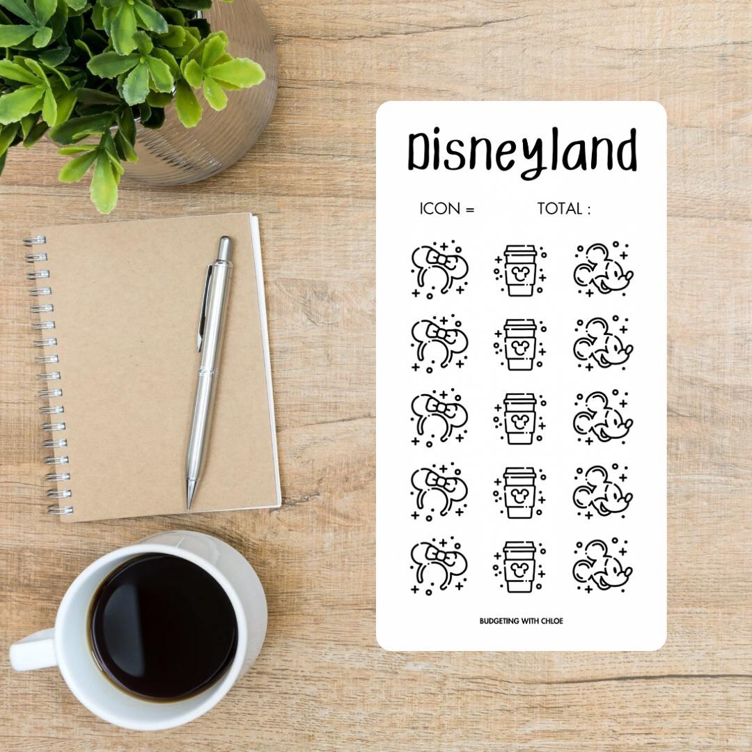 Disneyland Version 1 Tracker/savings Challenges Reusable Disney - Etsy