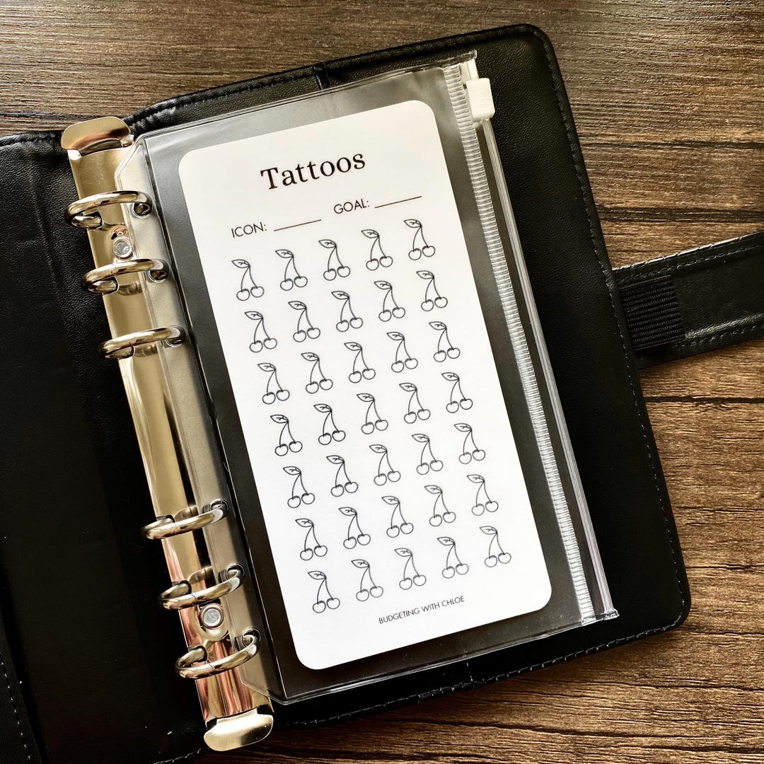 Tattoo Lifestyle Savings Tracker Reusable Laminated - Etsy