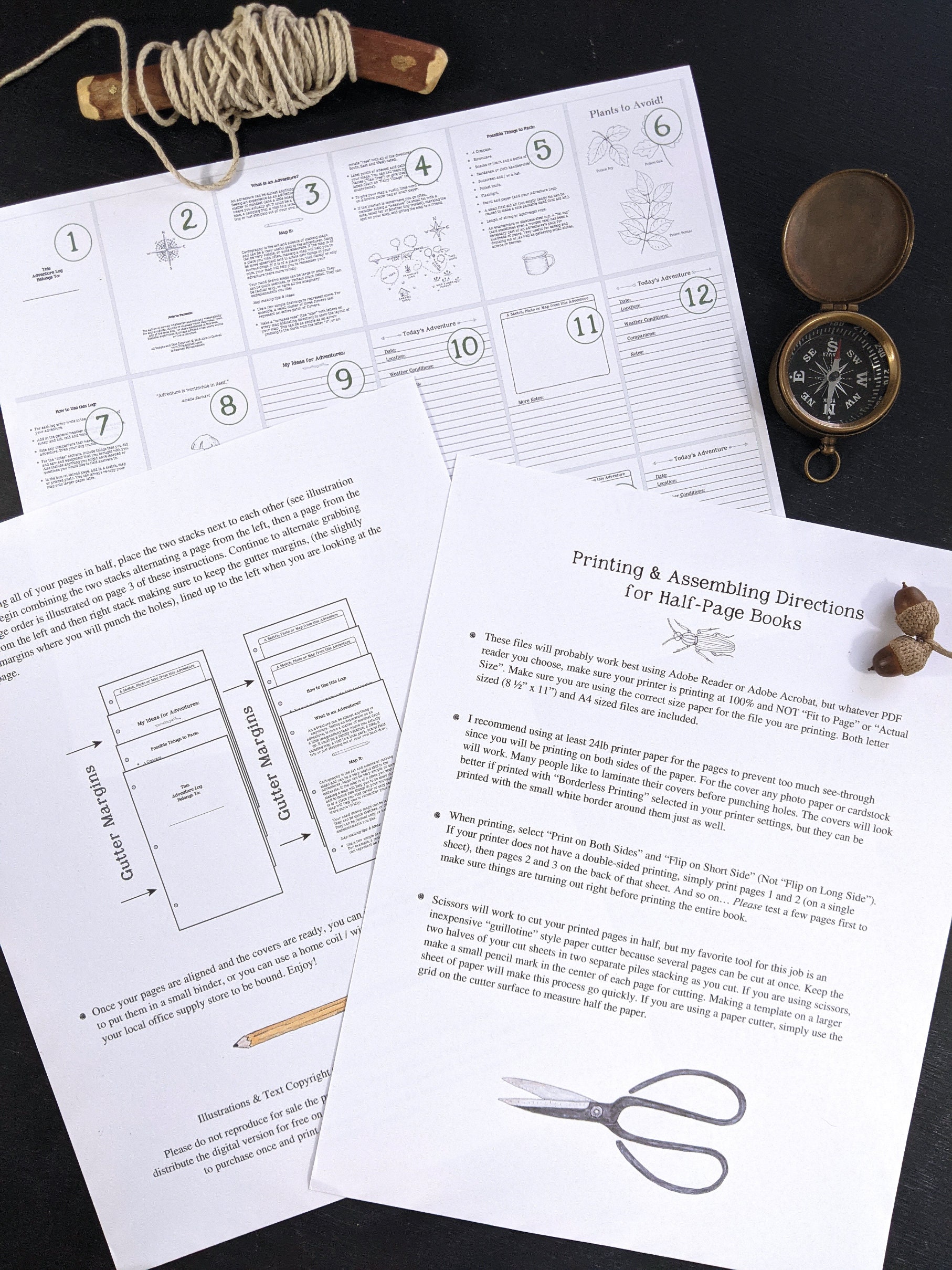 DIGITAL Adventure Log for Kids Half-Page Size 104 | Etsy