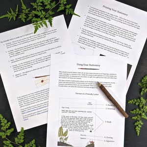 Snail Mail Printable Stationery, Letter Writing Papers, Editable ...