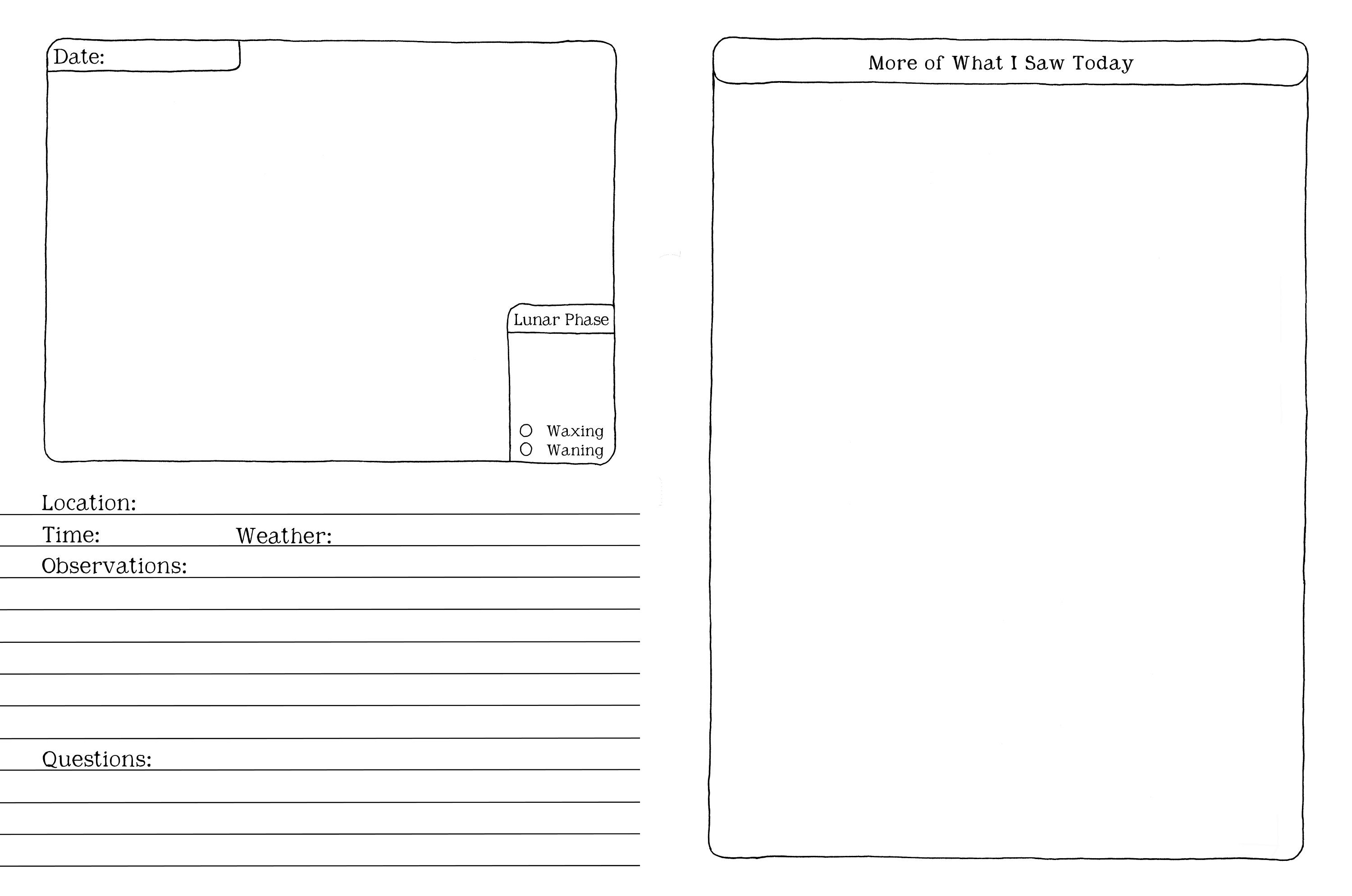 DIGITAL PDF Version - Nature Journal for Kids - 102 Pages - Printable ...