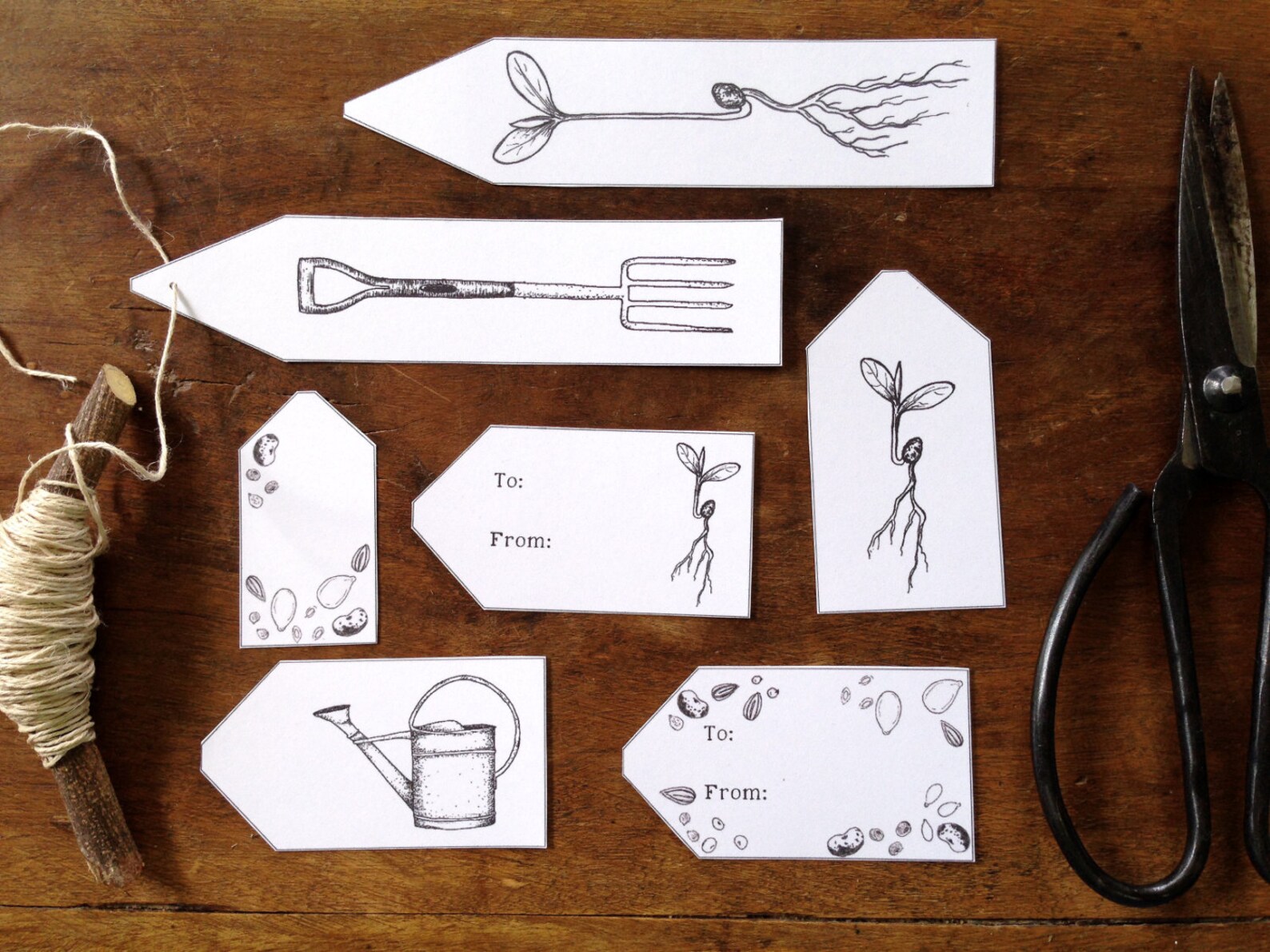 Seed Envelopes & Tags Digital Printable PDF Gardening | Etsy