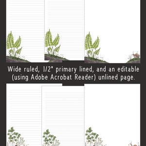 Snail Mail Printable Stationery, Letter Writing Papers, Editable ...