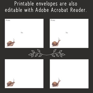 Snail Mail Printable Stationery, Letter Writing Papers, Editable ...