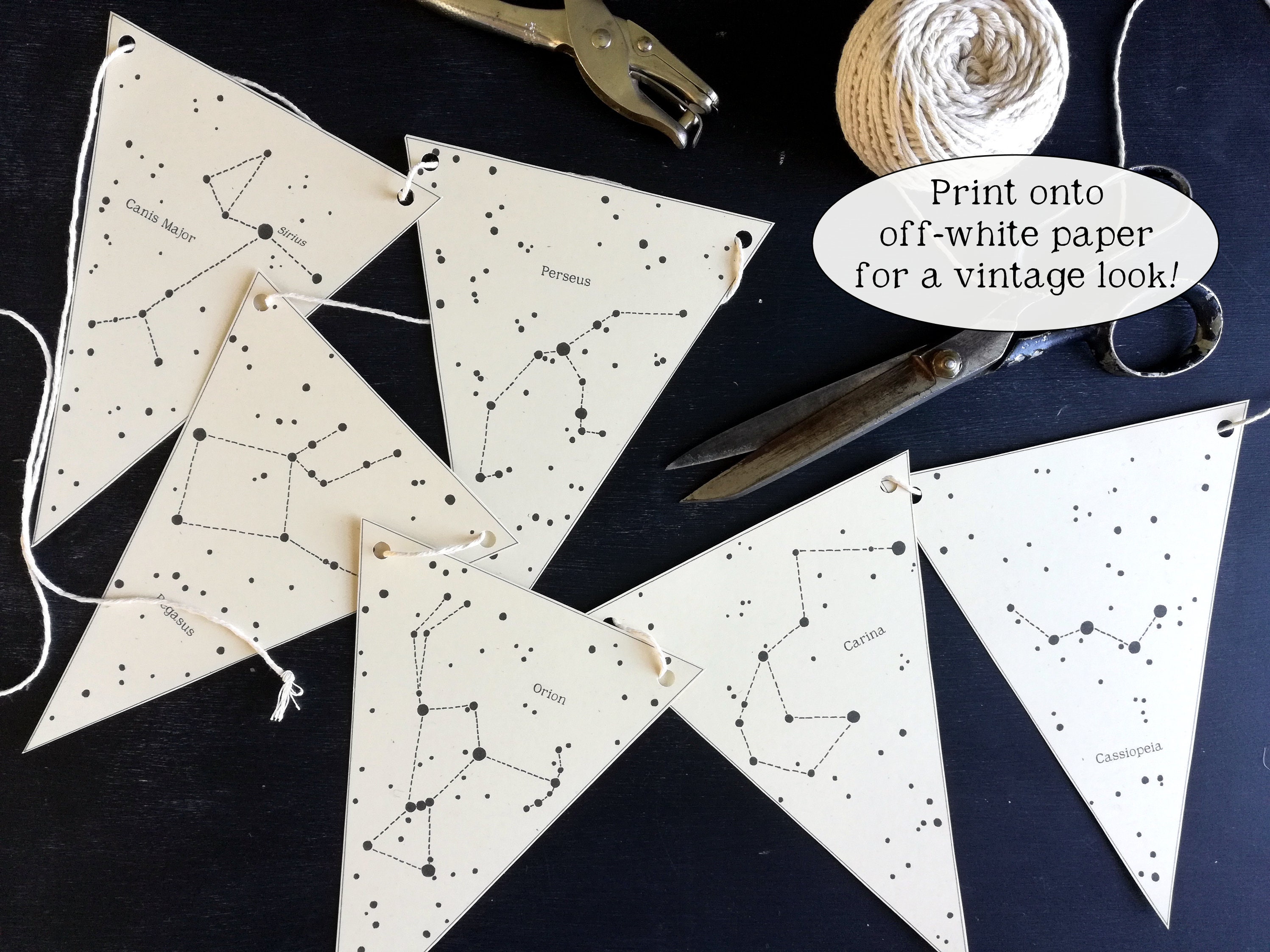 Constellations Bunting Digital Printable PDF School Room | Etsy