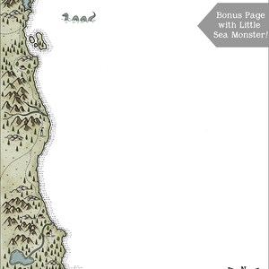 Adventure Maps Printable Stationery, Letter Writing Papers for All Ages ...