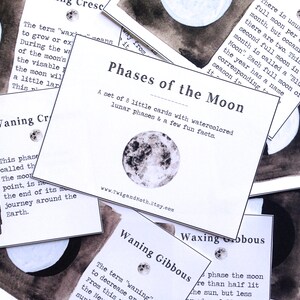 Phases of the Moon Cards - Northern & Southern Hemisphere Sets, Home ...