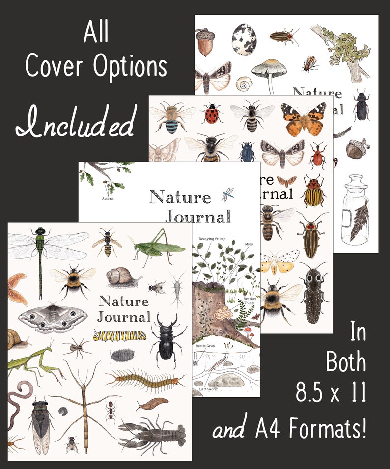 DIGITAL PDF Version - Nature Journal for Kids - 102 Pages - Printable ...