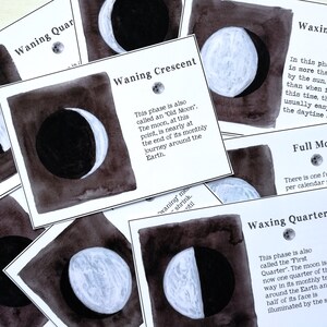 Phases of the Moon Cards - Northern & Southern Hemisphere Sets, Home ...