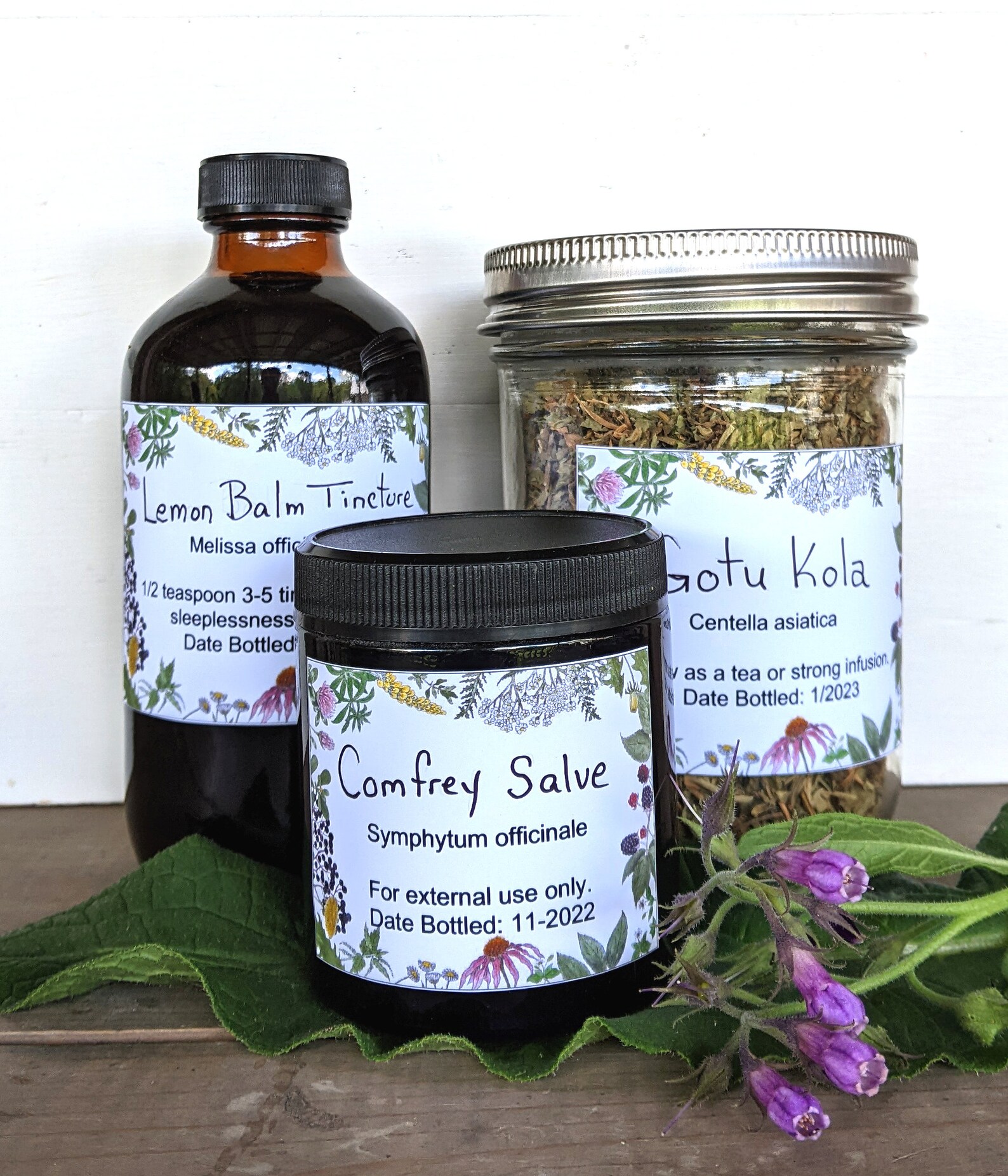 Printable Botanical Themed Herbal Labels for Herbalists - Editable ...