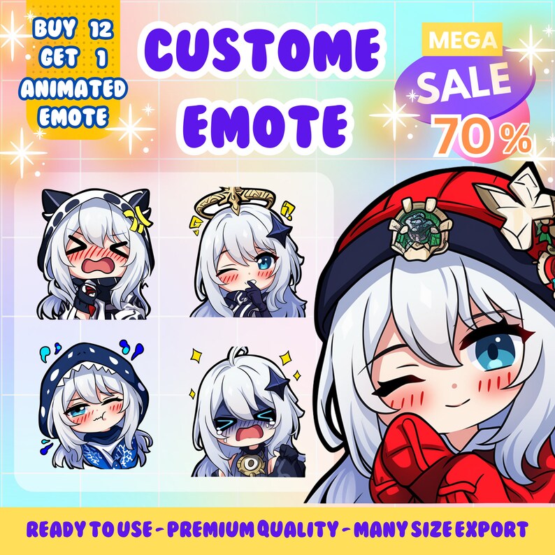 Custom Twitch Emotes, Animated Emotes, VTUBER Emotes, Twitch Emote for ...