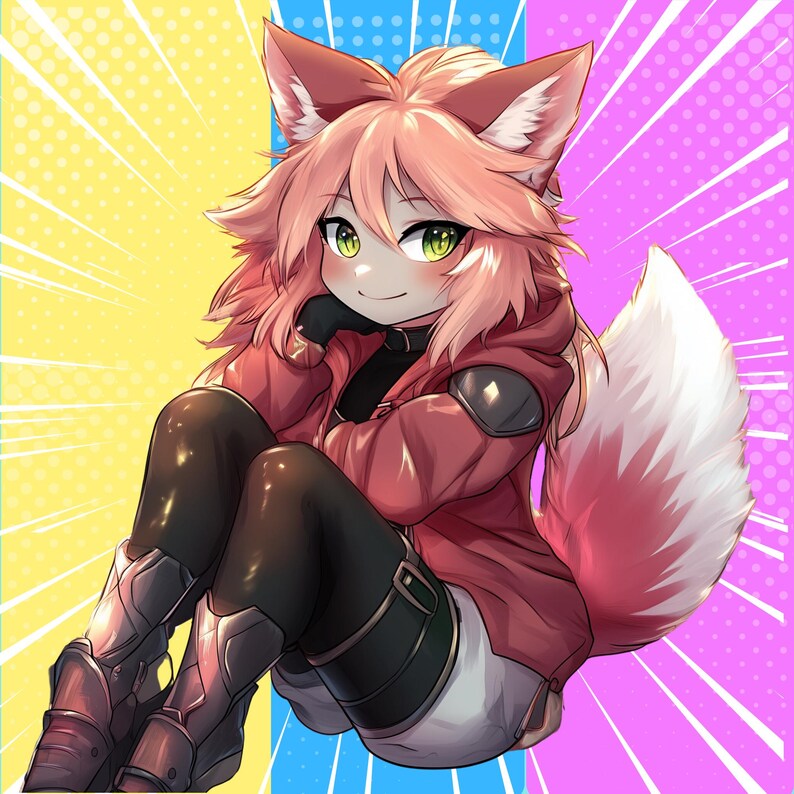 Custom Design Anime PFP Furry Commission, Fursona, Anthro, Furry Avatar ...