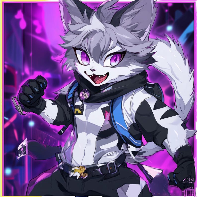 Custom Design Anime PFP Furry Commission, Fursona, Anthro, Furry Avatar ...