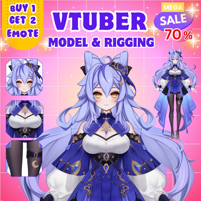 Live2d Model Premade - Etsy
