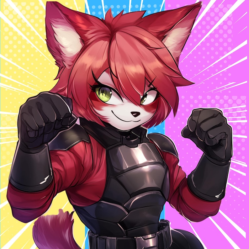Custom Design Anime PFP Furry Commission, Fursona, Anthro, Furry Avatar ...