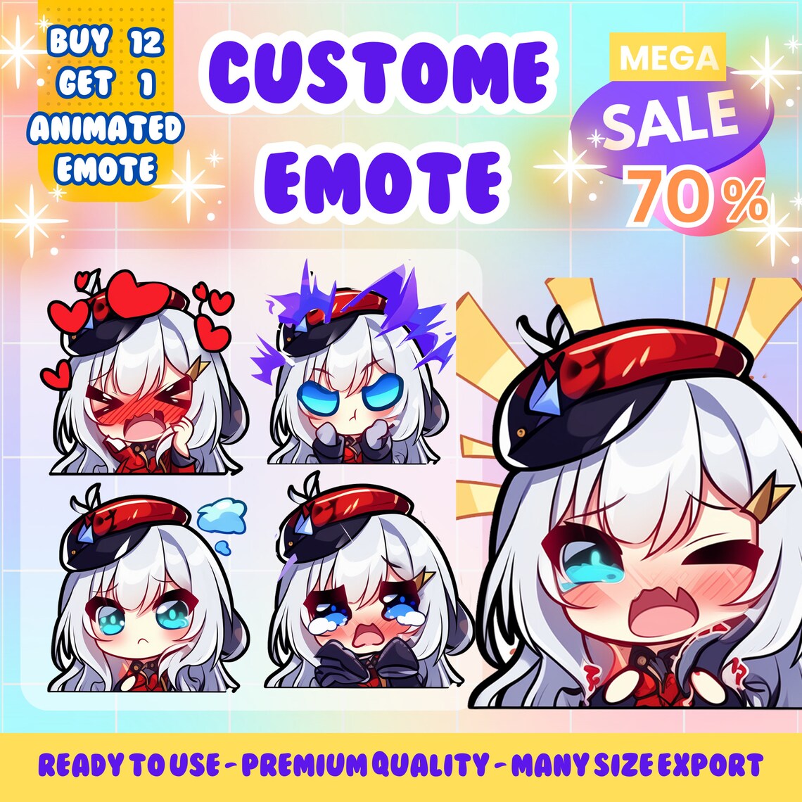 Custom Twicth Emotes, Kick Emotes, Cute Emotes, Pet Emotes, Anime Emote ...