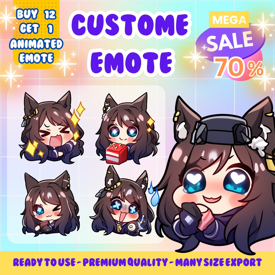Custom Twicth Emotes, Kick Emotes, Cute Emotes, Pet Emotes, Anime Emote ...
