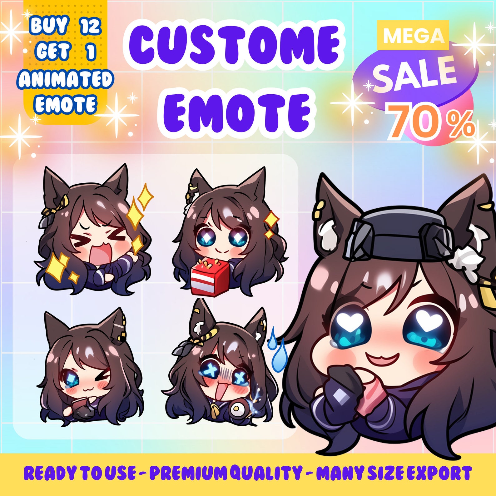 Custom Twicth Emotes, Kick Emotes, Cute Emotes, Pet Emotes, Anime Emote ...