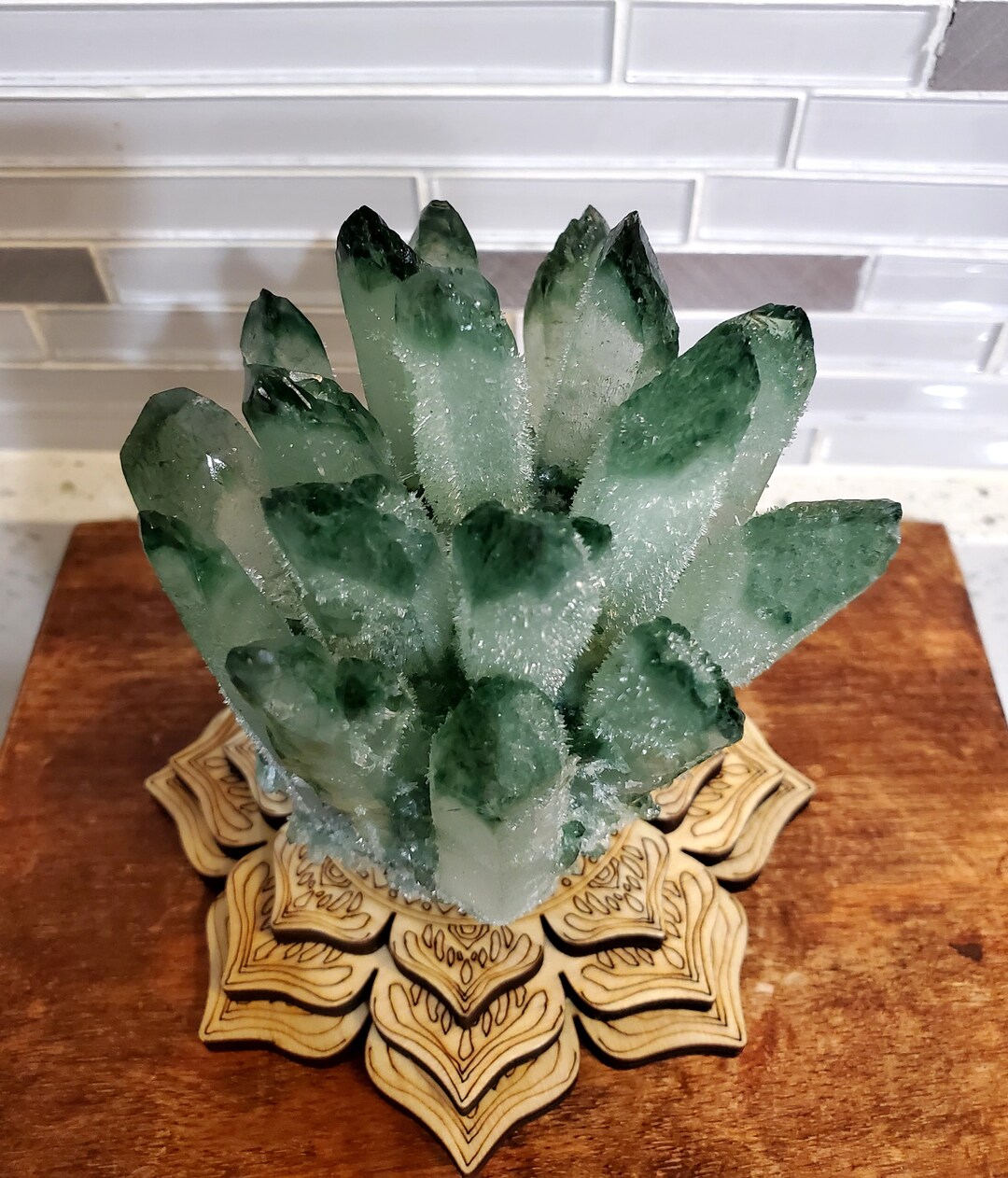 Green Phantom Crystal Quartz - Etsy