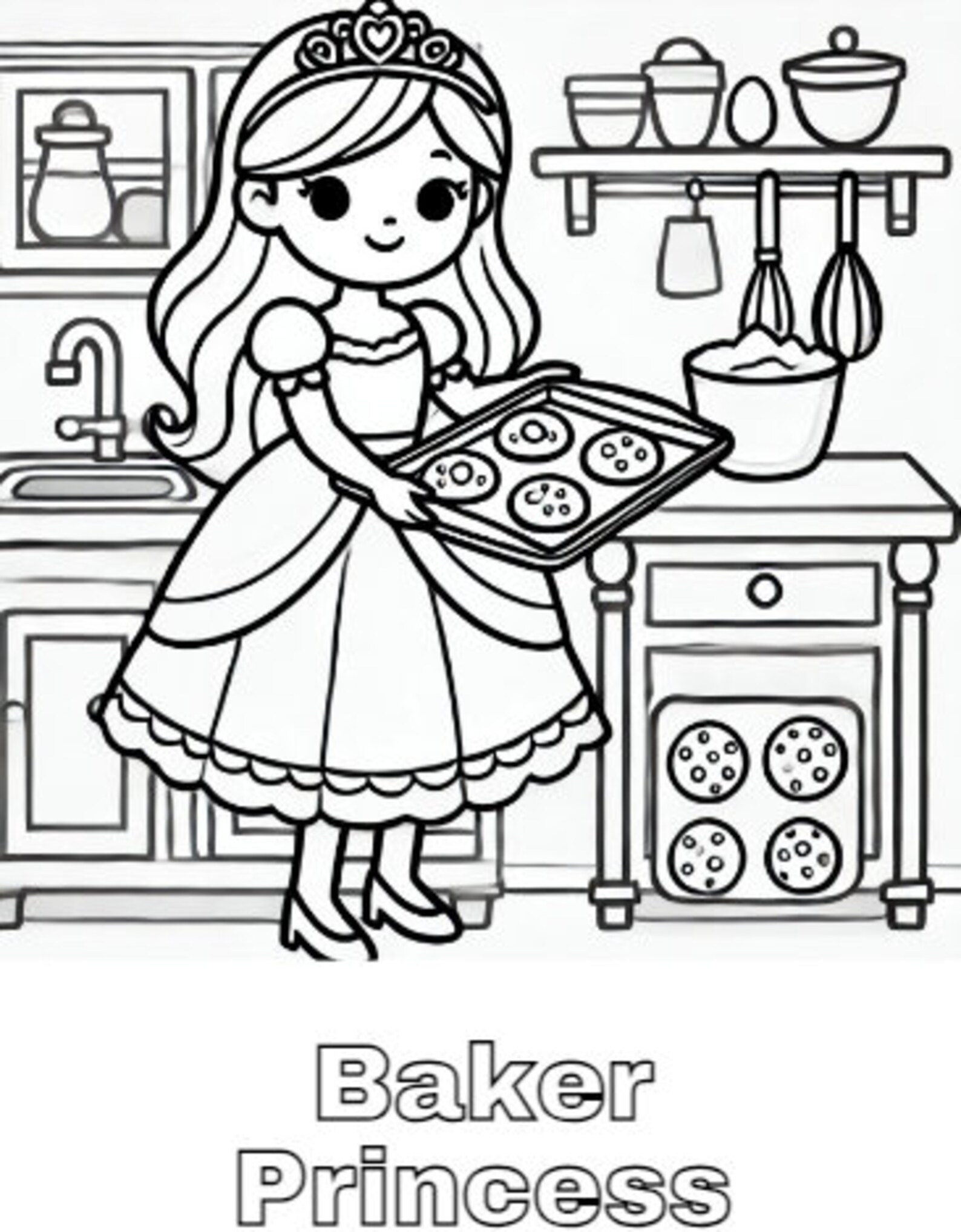 Adventures of Princesses : Magical World and Everyday Jobs Coloring ...