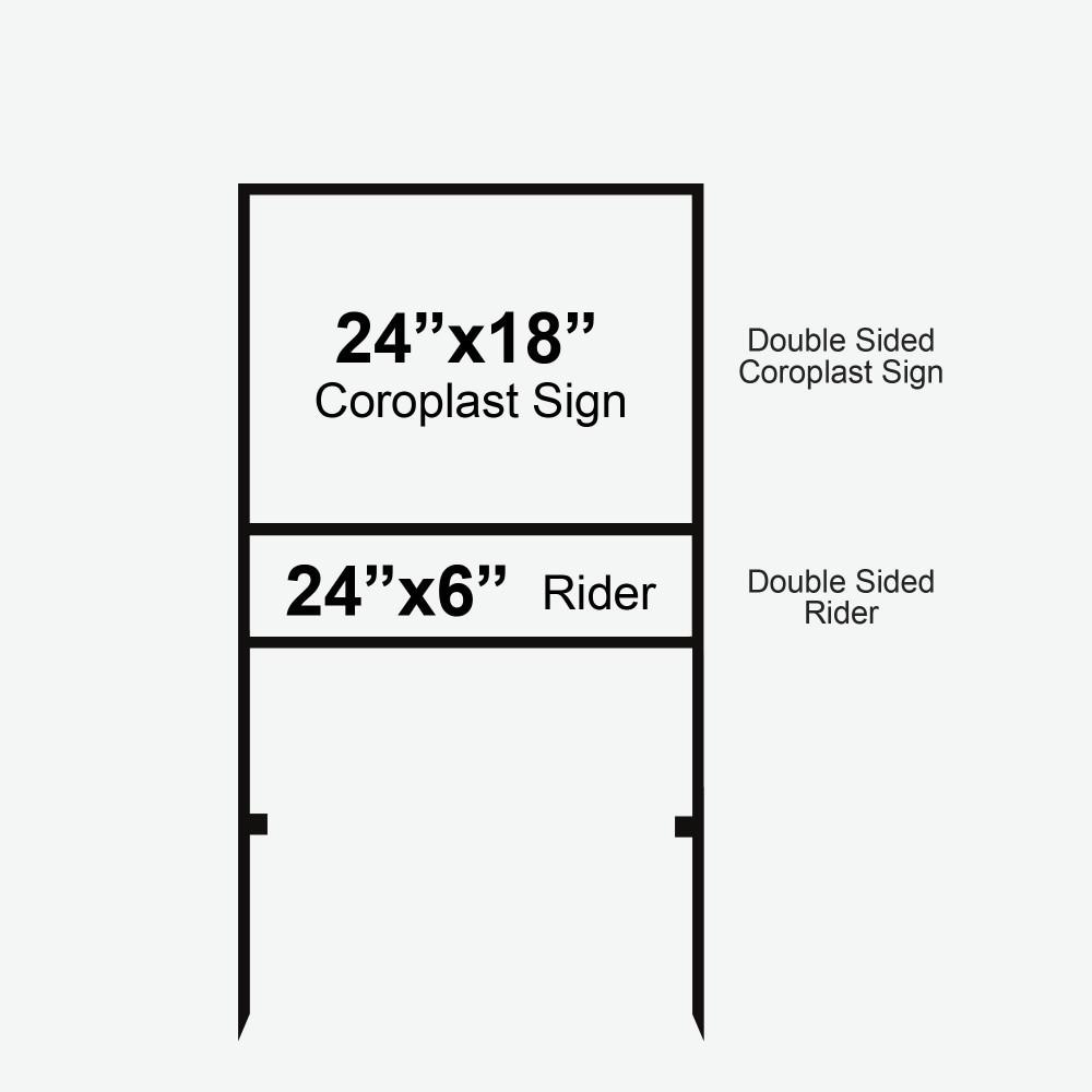 Real Estate Frames – Durable Metal Yard Sign Holders - Etsy