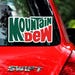 Mountain Dew Throwback Logo Soda Pop Main Logo Vinyl Decal / Sticker 10 ...