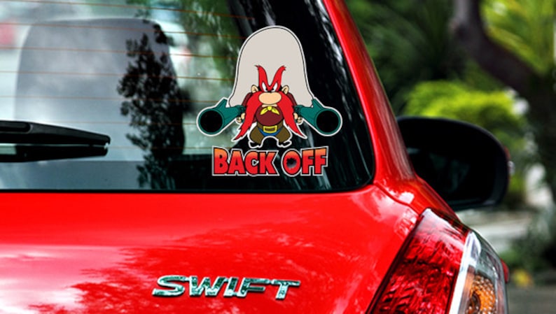 Yosemite Sam BACK OFF Logo Vinyl Decal / Sticker 10 Sizes!! Free ...