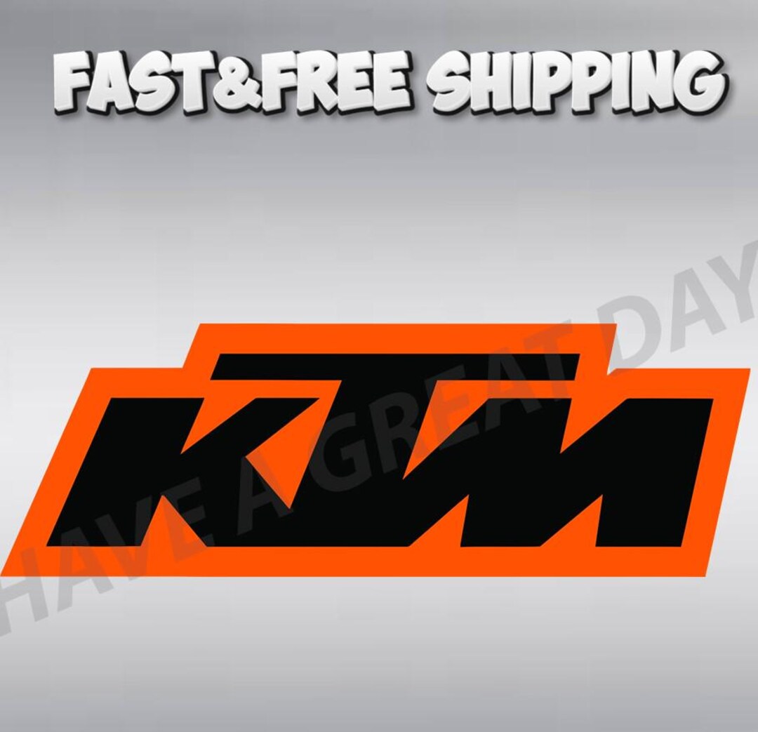 KTM Motorcycles Logo Sticker Vinyl Decal / Sticker 10 Sizes!!! Free ...