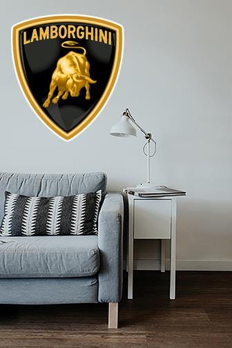 Lamborghini Main Logo Car Decal Sticker / Vinyl Decal 10 Sizes ...