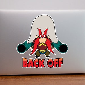 Yosemite Sam BACK OFF Logo Vinyl Decal / Sticker 10 Sizes!! Free ...