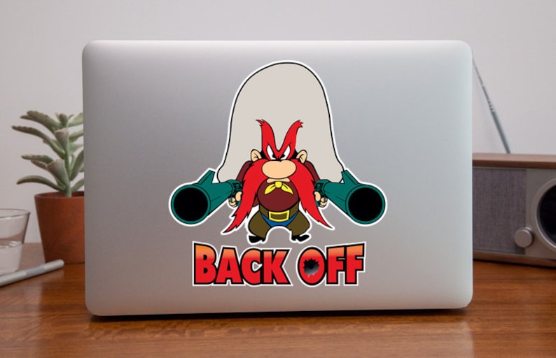 Yosemite Sam BACK OFF Logo Vinyl Decal / Sticker 10 Sizes!! Free ...