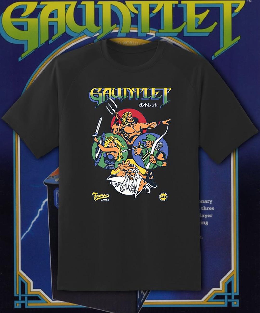 Gauntlet Retro Arcade Video Game T Shirt Youth M - Adult 6XL Fast Ship ...