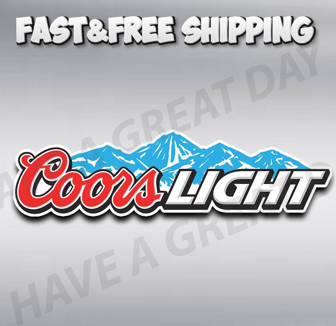 Coors Light Mountain Logo Vinyl Decal / Sticker 10 Sizes Free Shipping ...