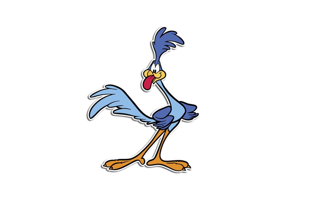 Roadrunner Meep Meep Looney Tunes Sticker / Roadrunner Car and Bumper ...